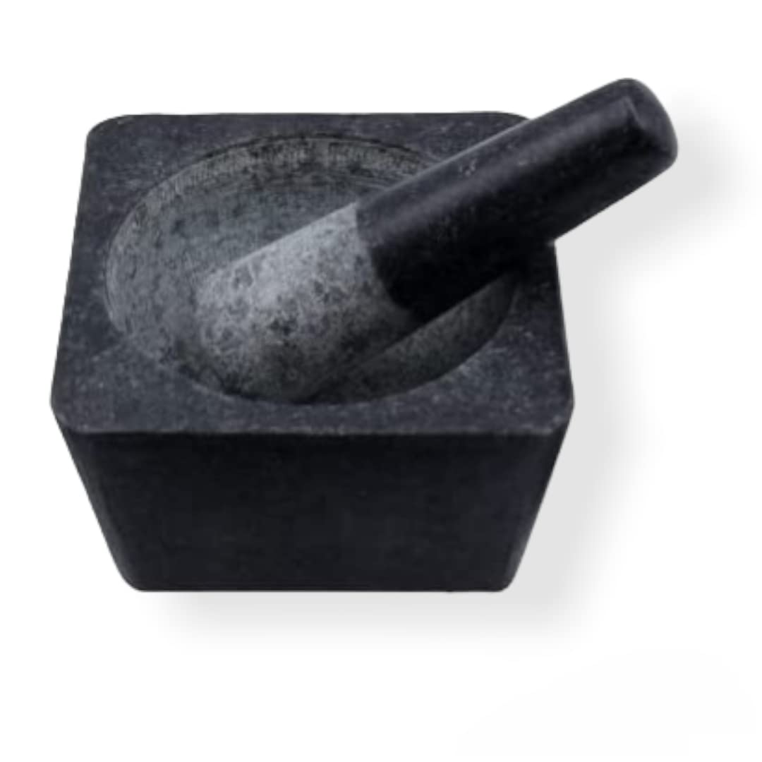 Subaa Stone Mortar and Pestle Set for Spices Okhli Masher Khalbatta ...
