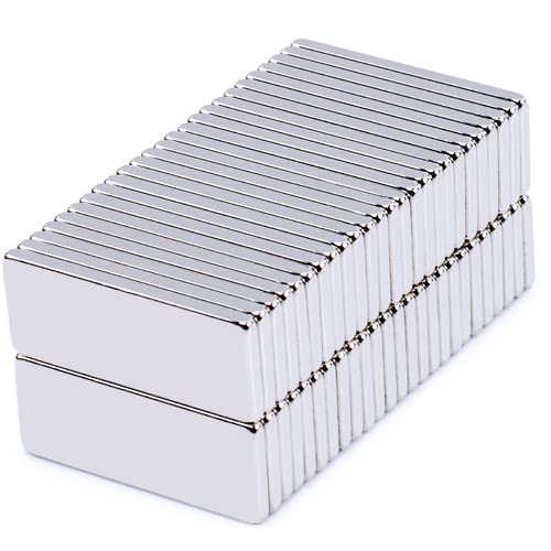 20pcs Neodymium Rectangular Magnets Bars, 20x10x6mm Small Strong Rare ...
