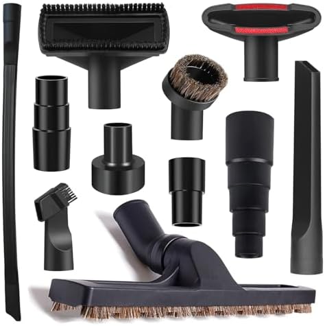 11Pcs Universal Vacuum Attachment Kit 1-1/4" Vacuum Hose Adapter Wet ...