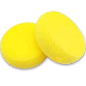 kreni 2pcs Yellow Painting Sponge Craft Sponges Round Synthetic Sponge ...