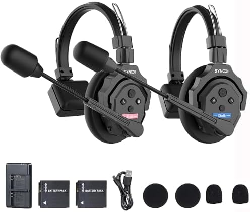 Amazon.com: BAFONGCINE SYNCO XTalk X2 Wireless Headset Intercom System ...