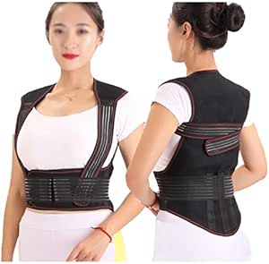 Posture Corrector for Women and Men,Self-Heating Vest Back Brace Lumbar ...