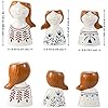 Amazon.com: Jojuno Ceramic Flower Vase, Special Lovely Girls Face ...