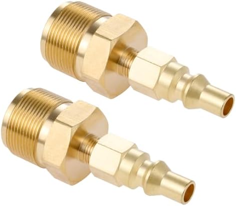 Propane Brass Adapter Quick Connect Fitting 1/4" Disconnect Plug kit ...