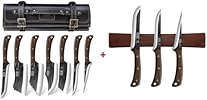 Amazon.com: HOSHANHO Butcher Knife Set, Hand Forged Butcher Chef Knife ...