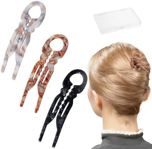 Amazon.com : Sunolga Prestige French Hair Pins 4.38" Plastic, U-shaped ...