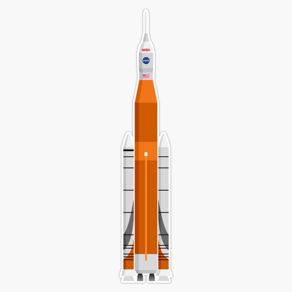 Amazon.com: Magnet NASA Space Launch System (SLS) Rocket Magnetic Vinyl ...