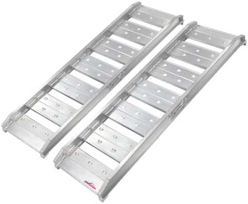 Amazon.com: Ruedamann 4Ft Aluminum Loading Ramp 3520 Lbs Capacity, Hook ...