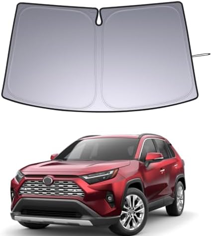 JDMCAR Windshield Sun Shade Compatible with Toyota RAV4 Accessories ...