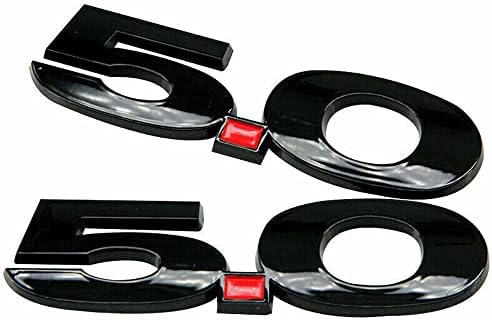 Amazon.com: 2 pieces(pair) Matte 5.0 Liter Door Fender Side Emblem ...