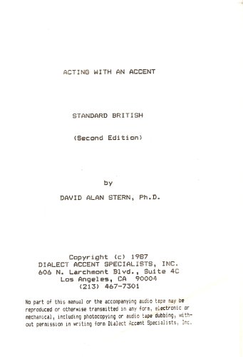 Acting With an Accent: David Alan Stern: Amazon.com: Books
