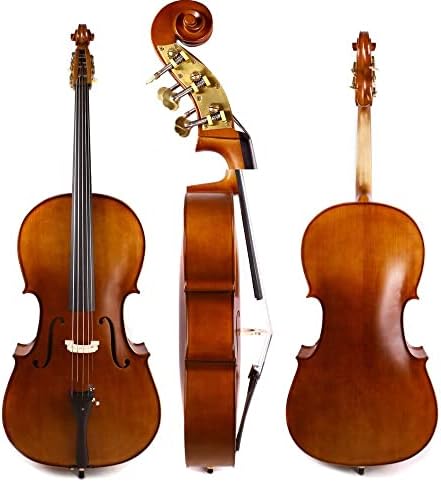 Amazon.com: Yinfente 5 string Cello 4/4 Hand Made Cello Maple Spruce ...