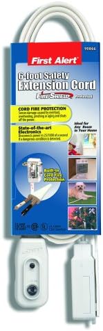 First Alert 90866 LCDI Safety Extension Cord, Protected with Fire ...