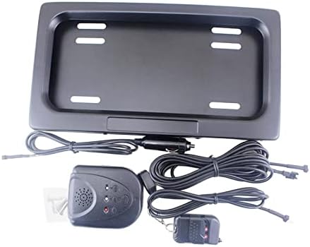 CALANDIS Hide-Away Shutter Cover Up Electric License Plate Frame W ...