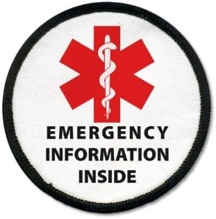 Amazon.com: Creative Clam Emergency Information Inside Red Medical ...