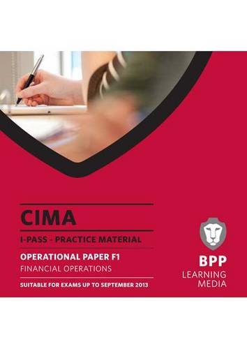 Buy CIMA - Financial Operations: iPass Book Online at Low Prices in ...