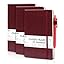 Amazon.com : 3 Pack Notebooks Journals Bulk with 3 Black Pens, Feela A5 ...