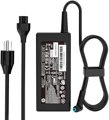 Amazon.com: 65W 45W 4.5mm Smart AC Adapter Fit for HP Pavilion x360 15 ...