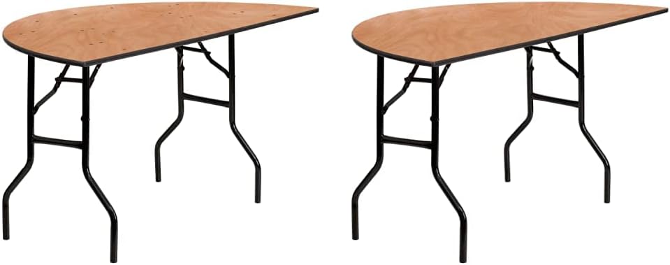 Amazon.com: Flash Furniture Furman Wood Folding Banquet Tables, 4-Foot ...