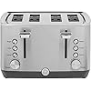 Amazon.com: GE Stainless Steel Toaster | 4 Slice | Extra Wide Slots for ...