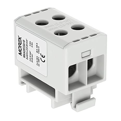 Verteilerblock f. Al/Cu geeignet 4x2,5-35mm2 grau 1pol. 1000V AC/DC ...