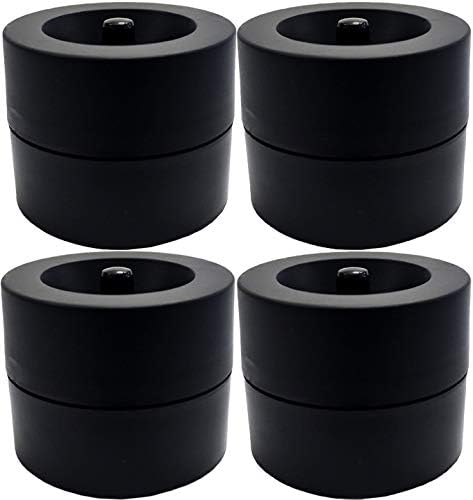 Amazon.com : Set of 4 Magnetic Paper Clip Holders! - Black Color ...