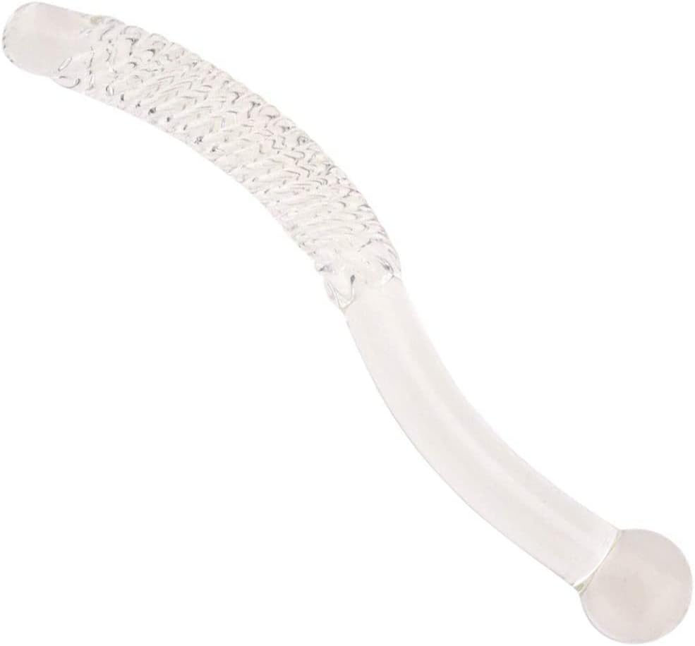 Amazon.com: CCHW Super Long Curved Glass Prostate Massager Penis Stick ...