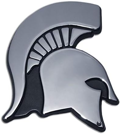 Amazon.com: Michigan State MSU Spartans Metal Auto Emblem (Chrome ...