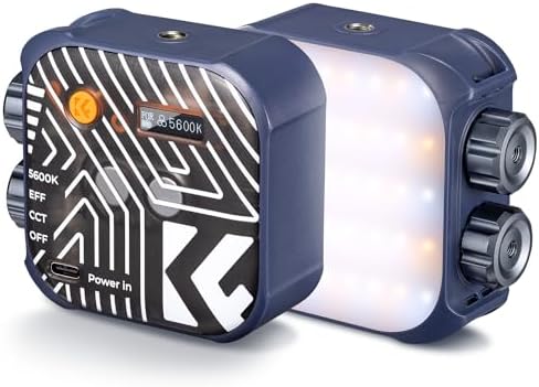 Amazon.com : K&F CONCEPT Bi-Color LED Video Light, 2000mAh Rechargeable ...