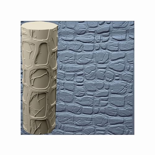 Amazon.com: Cobblestone Texture Roller, 4 Inches Tall, Clay texture ...