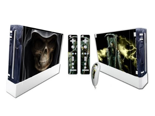 Amazon.com: Vinyl Decal Skin/stickers Wrap for Nintendo Wii Console+ ...