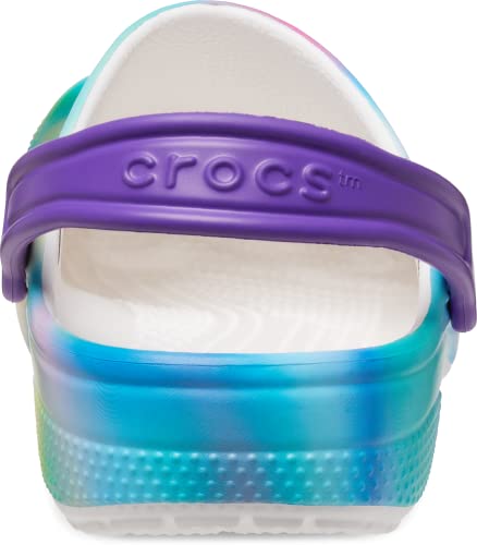 Buy crocs Unisex-Child Classic Solarized CgK WHI/MLTI C13 White/Multi ...