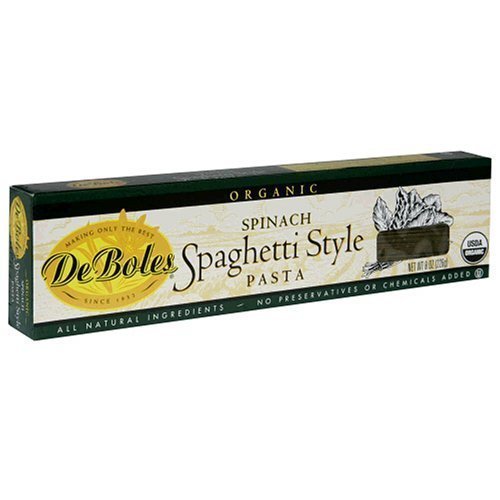 Amazon.com : De Boles Pasta Organic Spinach Spaghetti, 8-Ounce Boxes ...