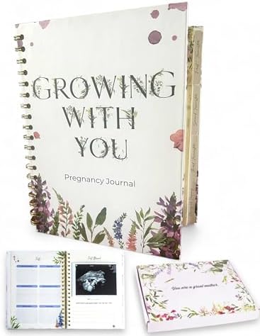 Amazon.com: Pregnancy Journal For First Time Moms - 94 Page Pregnancy ...