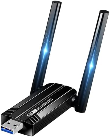 Amazon.com: USB WiFi Adapter 1300Mbps 5dBi Dual Band UBS3.0/5GHz WiFi ...