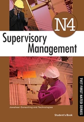 Buy Supervision Management N4 Student's Book (TVET First NATED) Book ...