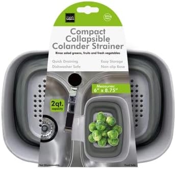 Amazon.com: Compact Collapsible Colander Strainer Drainer: Home & Kitchen