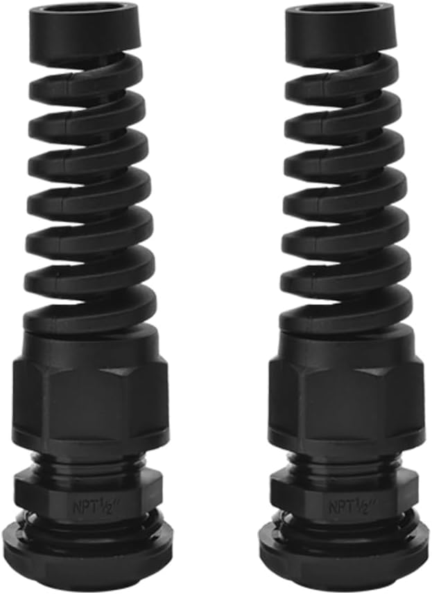Strain Relief Cord Connector, CGELE 2 Pack NPT 1/2" Waterproof Cable ...