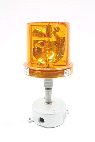 FEDERAL SIGNAL 225 ELECTRARAY ROTATING WARNING LIGHT AMBER 120V-AC ...