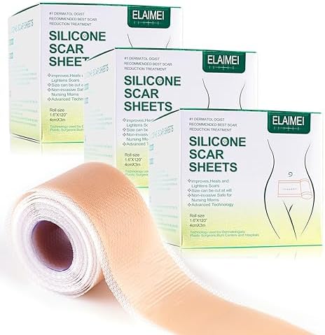 Amazon.com : Silicone Scar Sheets,Silicone Scar Tape Roll,Scar Away ...