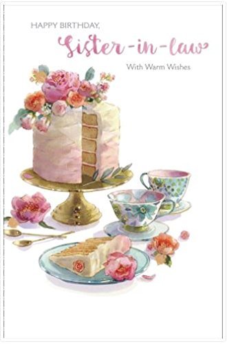 Buy Sister in Law Birthday Card Birthday Card For Sister in Law 
