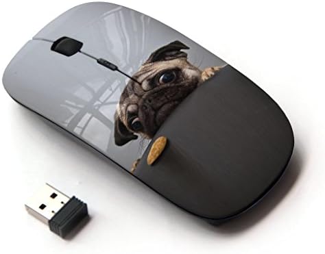Amazon.com: KOOLmouse [ Optical 2.4G Wireless Mouse [ Pug Wrinkled ...