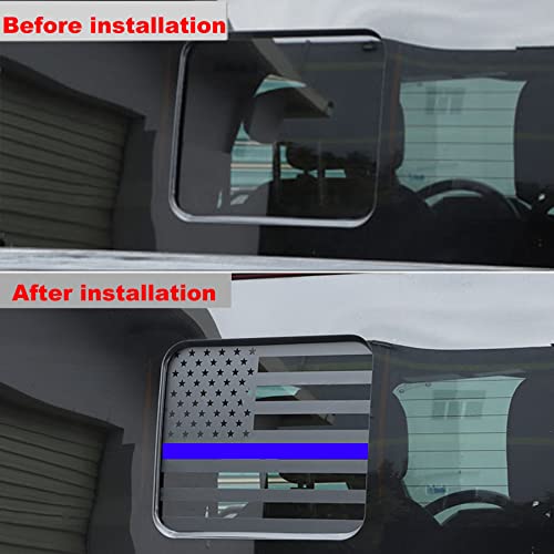 Snapklik.com : Zxiaochun Rear Middle Window American Flag Decal For ...