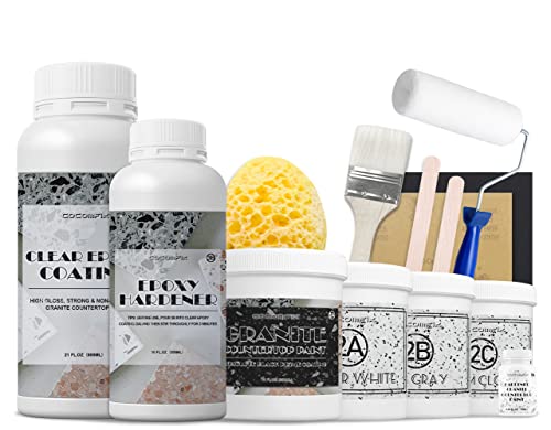 Snapklik.com : Cocomfix Granite Countertop Paint Kit Epoxy Counter Top ...