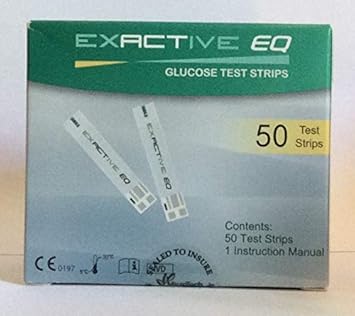 Exactive EQ - Monitoring Strips for Glucose (Diabetics) 100 Count ...