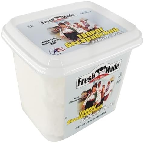 Amazon.com: Fresh Made Besarabian Tvorog Farmer Cheese Gluten-Free 1 lb ...