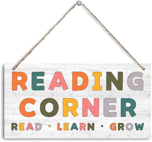 Amazon.com: Memorywuu 1 Set Let's Play Let's Read Sign Reading Nook ...
