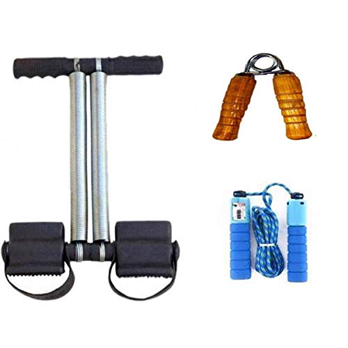 Buy Double Tummy Trimmer, Counting Skipping Rope and Wooden Hand ...