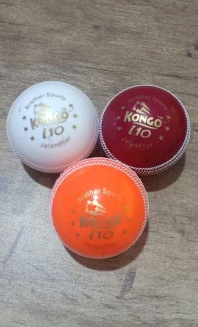 Kongo i10 Soft Cricket Ball - PVC - Low Bounce - 120gms Each Ball in ...