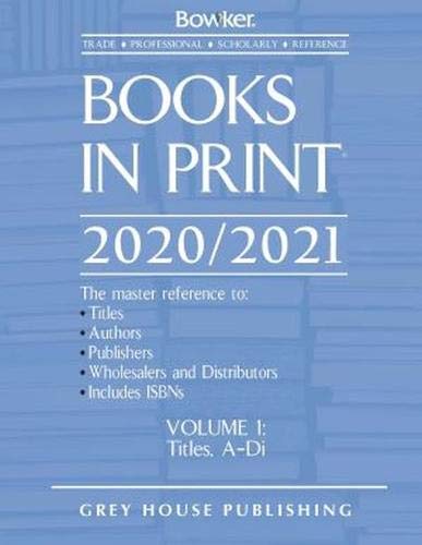 Books in Print - 7 Volume Set, 2020/21: Amazon.co.uk: RR Bowker: 9781642654967: Books